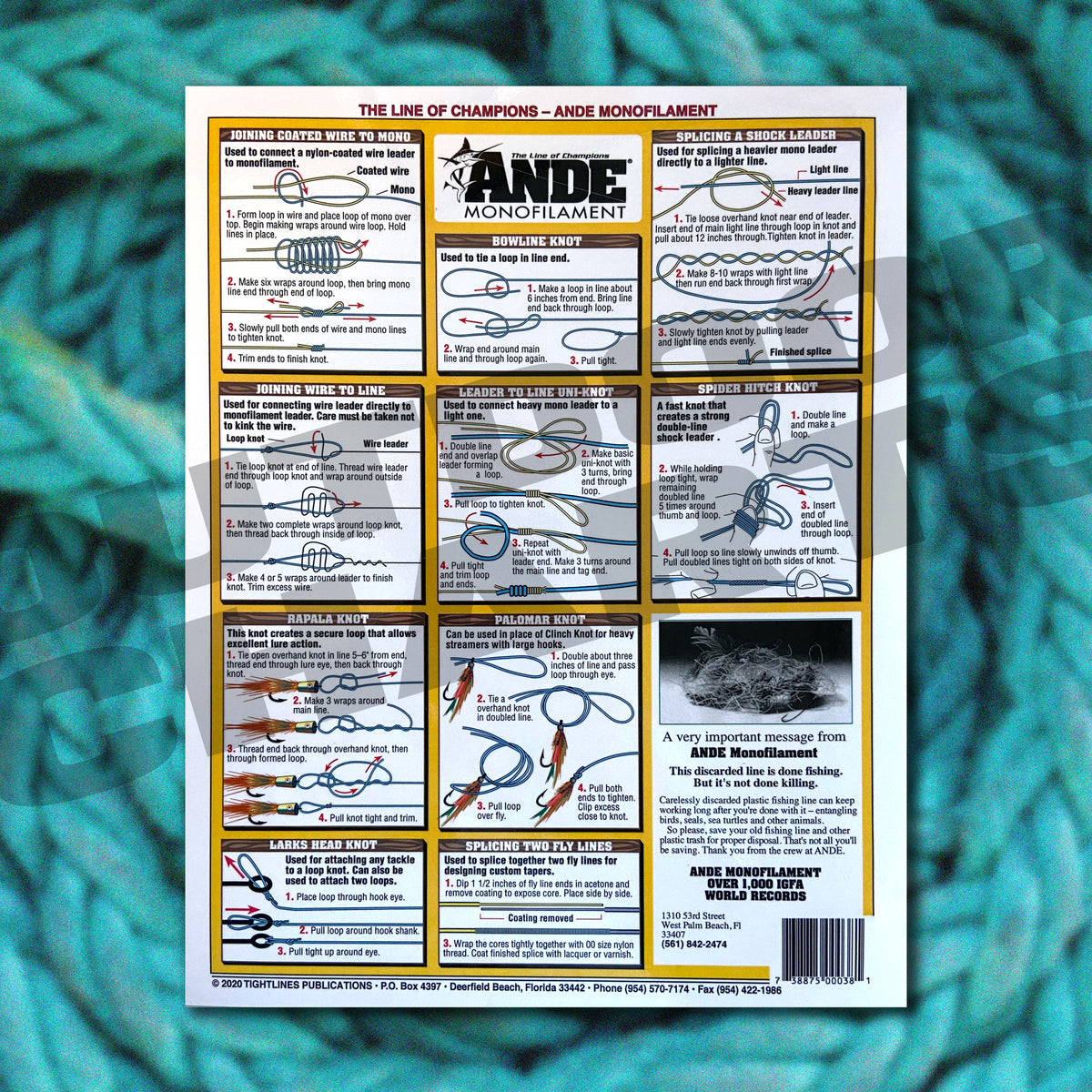 Fly Fishing Knot Tying Chart #6 (Freshwater) – Outdoor Charts